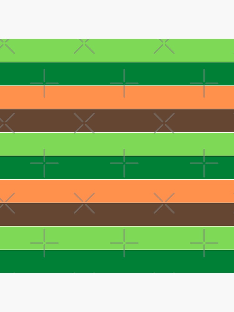 "Parallel Lines Pattern Green Orange Brown" Sticker for Sale by ...