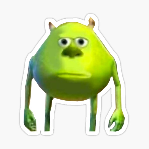 Pegatina «Mike Wazowski Meme» de YakerBahd | Redbubble