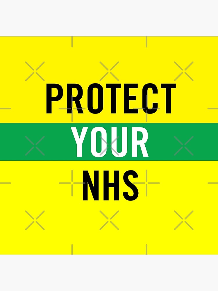 "Protect Your NHS covid slogan" Floor Pillow for Sale by ...