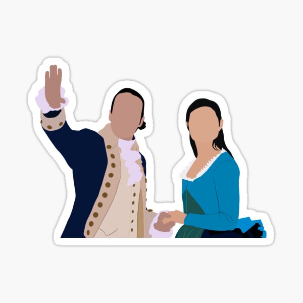 "Hamilton and Eliza" Sticker for Sale by EmeraldM26 | Redbubble