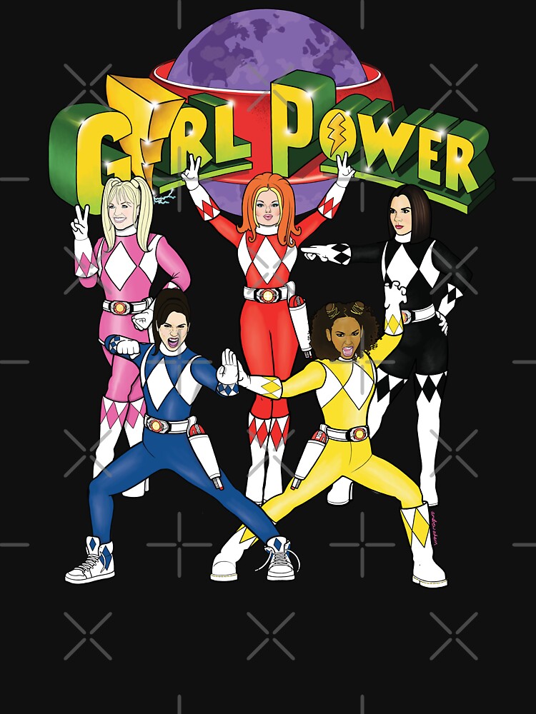 "GIRL RANGERS GROUP" T-shirt for Sale by AndrewAhernArt | Redbubble ...