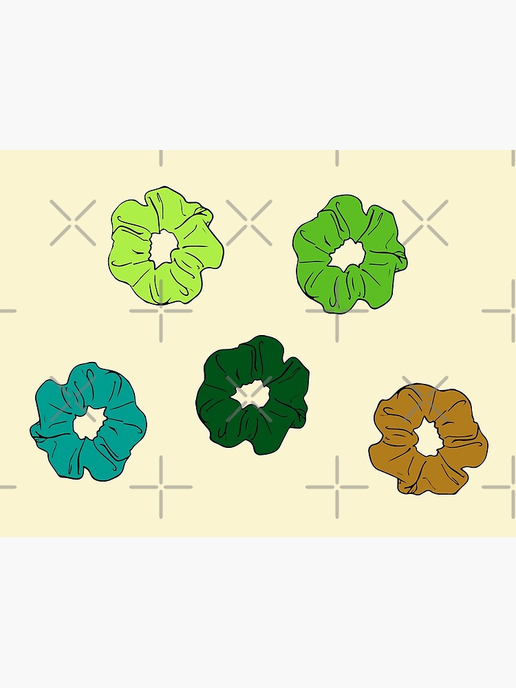 "Green Scrunchies Sticker Pack" Poster by Koalaslifestyle | Redbubble