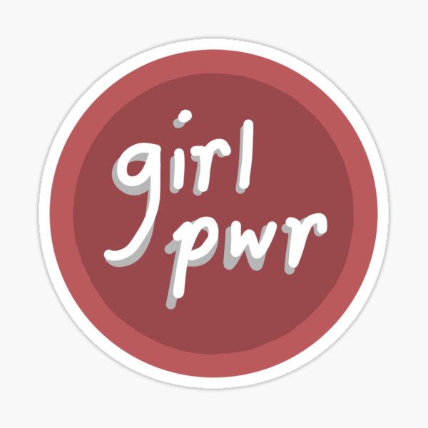 "Girl Pwr" Sticker by beckjpatten | Redbubble