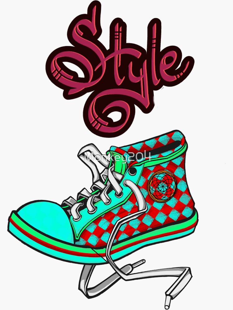 "80s Style" Sticker by Monkey204 | Redbubble