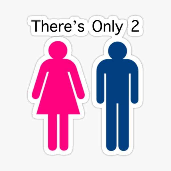 2 Genders Stickers | Redbubble