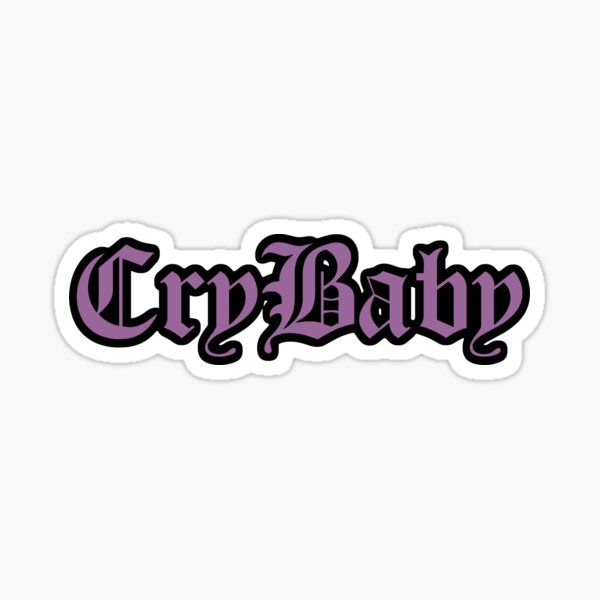 "CRYBABY Mauve" Sticker by BabeBoutique | Redbubble