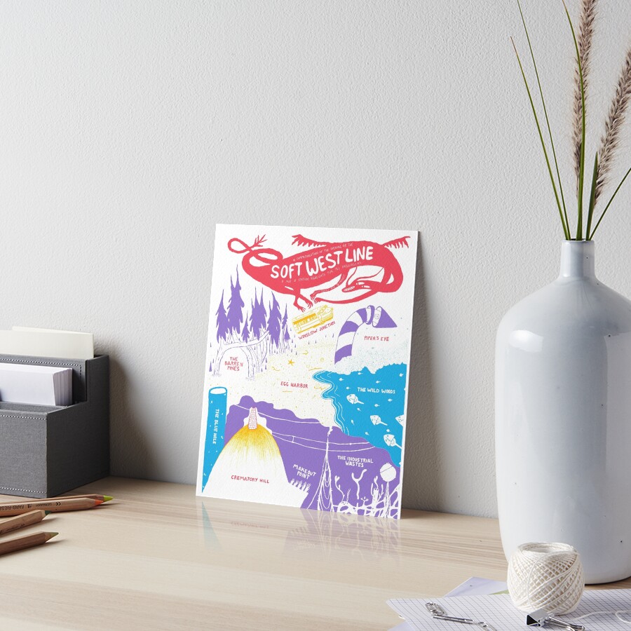 "Fake New Jersey Train Map" Art Board Print by CurseClub | Redbubble