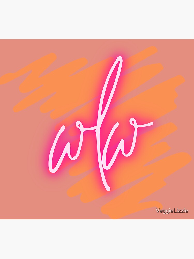 "wlw" Sticker for Sale by VeggieLizzie | Redbubble