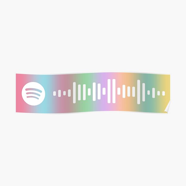 "Dynamite by BTS Spotify Code (Themed Ver.)" Poster for Sale by ...