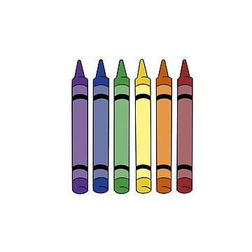 "Crayon stickers" Sticker for Sale by viva-123 | Redbubble