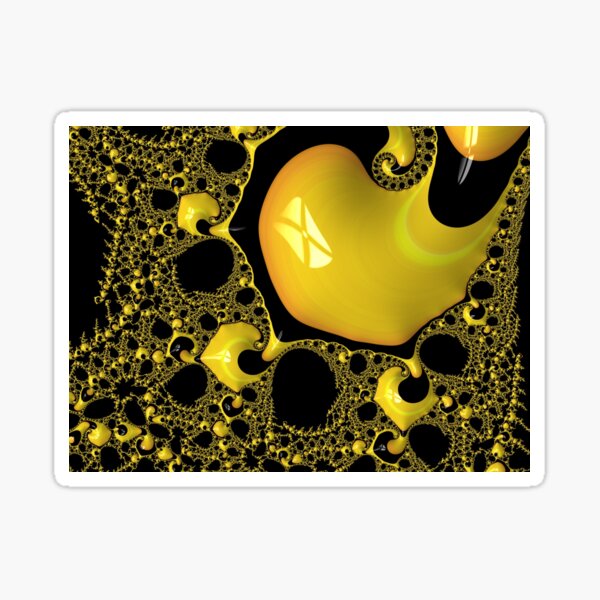 "Black Yellow Blobs Twine." Sticker for Sale by Sanny88 | Redbubble