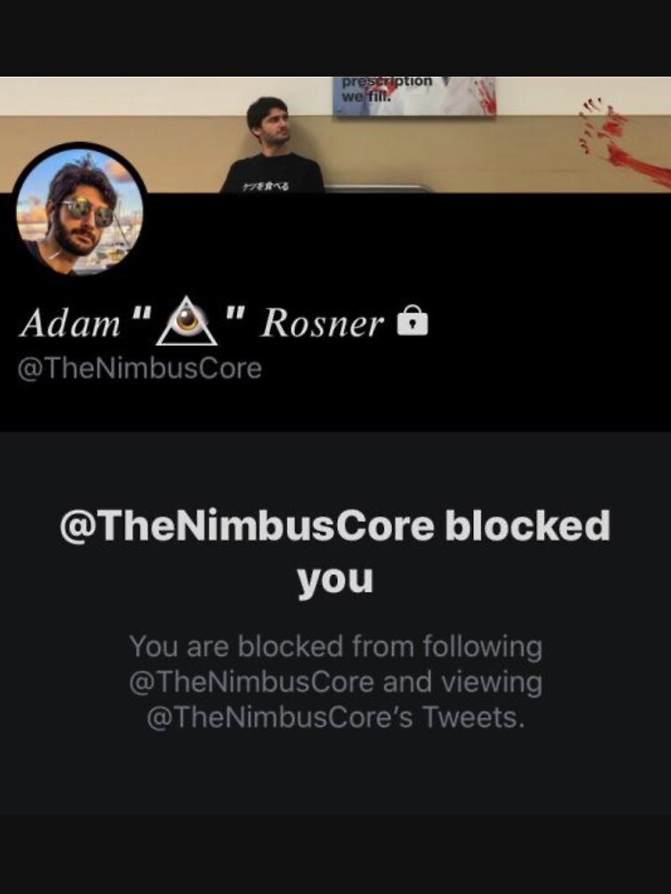 "Adam Rosner blocked me on Twitter" T-shirt for Sale by pepperkornz ...