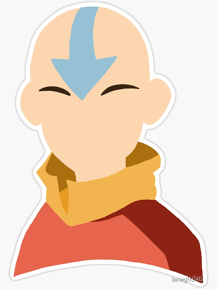 "Aang Sticker" Sticker for Sale by laney4146 | Redbubble