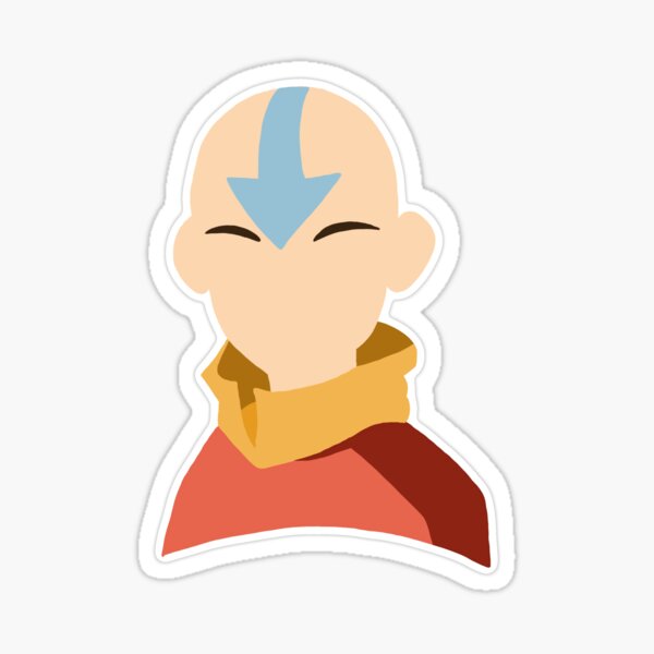 "Aang Sticker" Sticker for Sale by laney4146 | Redbubble
