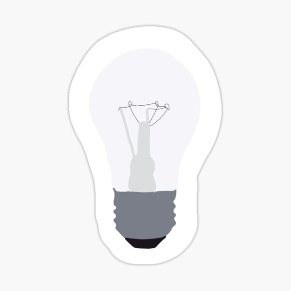 "Light Bulb Sticker" Sticker by GirlyGoods | Redbubble