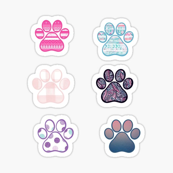 "Cute footprint dog" Sticker for Sale by Yellowstoreusa | Redbubble