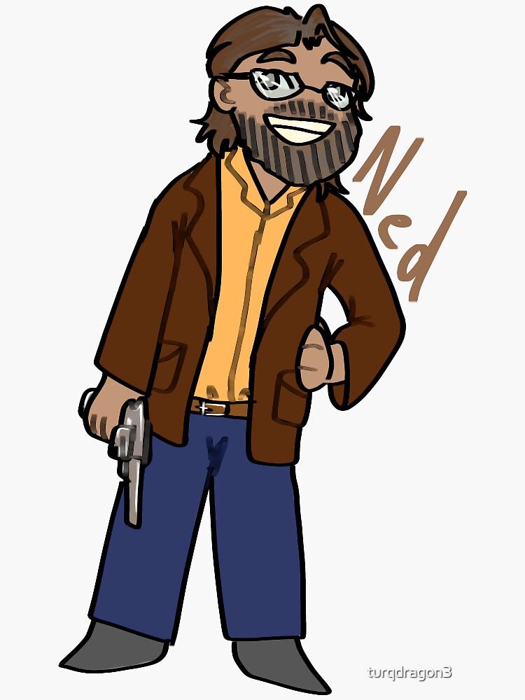 "Ned from TAZ Amnesty" Sticker for Sale by turqdragon3 | Redbubble