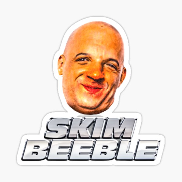 "Skim beeble cuhh" Sticker for Sale by Hoonitruck5053 | Redbubble