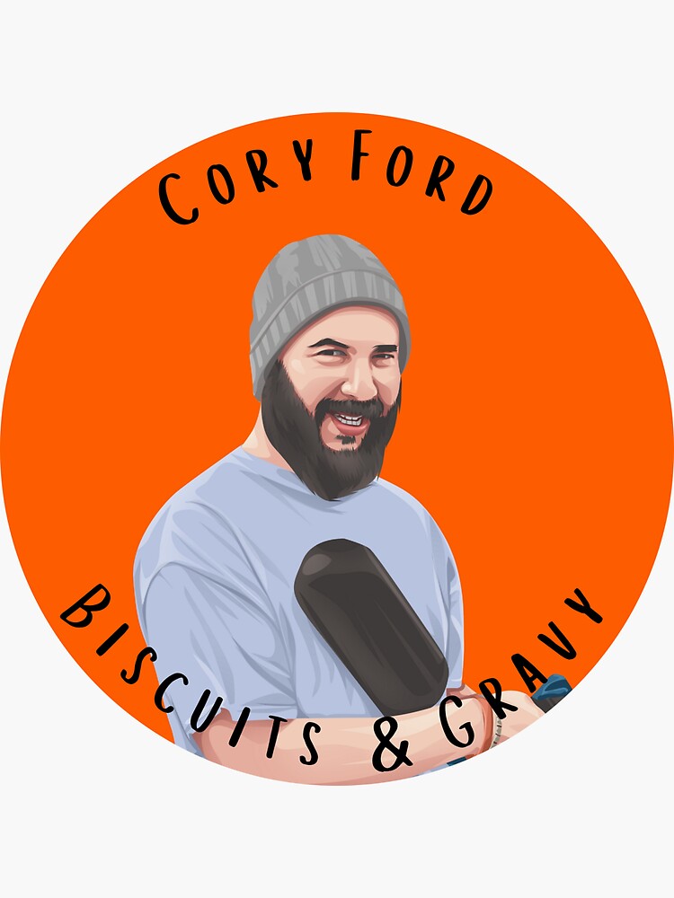 "Cory Ford Biscuits & Gravy" Sticker for Sale by ctolliver | Redbubble