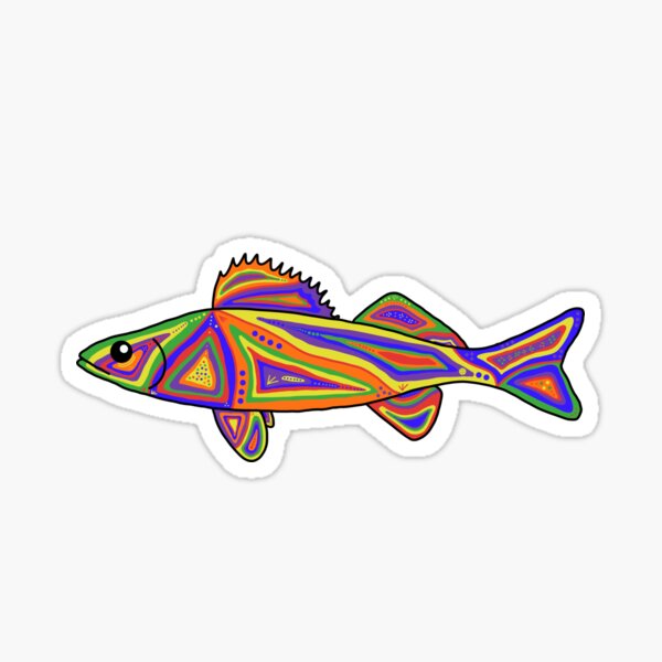 "Ogaa (giigoonh)" Sticker for Sale by Niibidoon | Redbubble