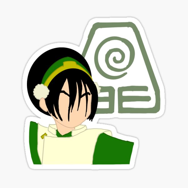 "Toph" Sticker by kittyandbirdie | Redbubble