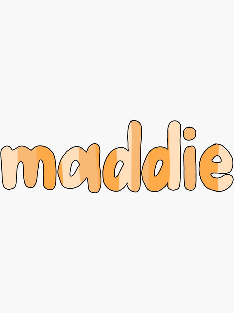 "Custom Maddie" Sticker for Sale by alladoodle | Redbubble