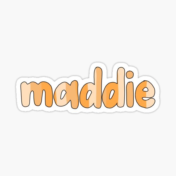 "Custom Maddie" Sticker for Sale by alladoodle | Redbubble