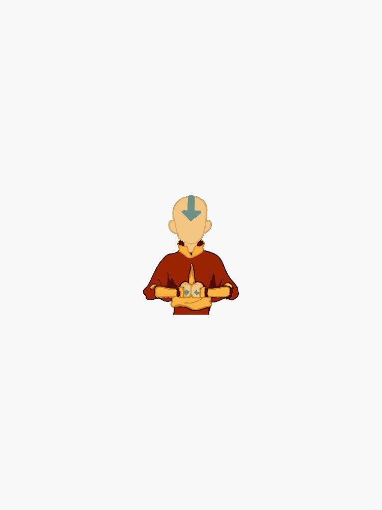 "aang" Sticker by mayamooo | Redbubble