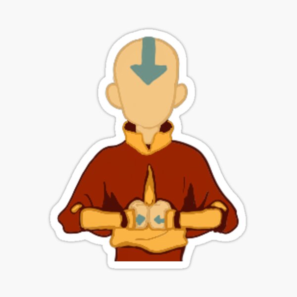 "aang" Sticker by mayamooo | Redbubble