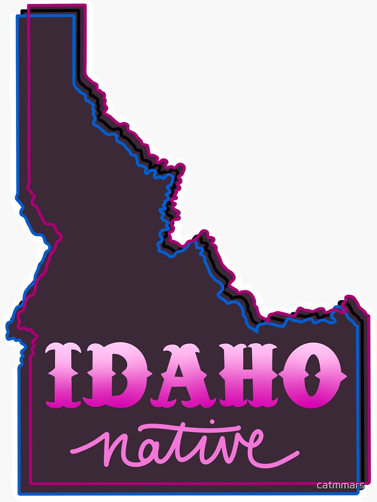 "Idaho Native" Sticker for Sale by catmmars | Redbubble