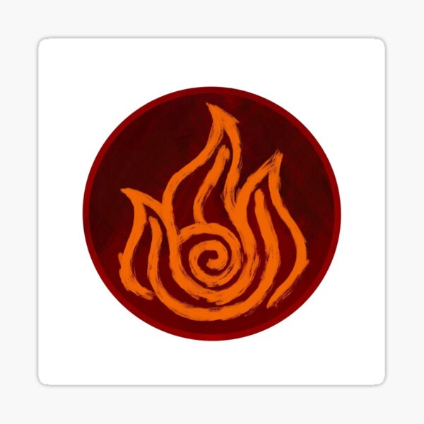 "atla fire nation symbol" Sticker for Sale by claitouchp | Redbubble