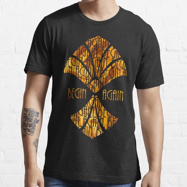 "Begin Again" T-shirt for Sale by Ekalexander | Redbubble | gold t ...