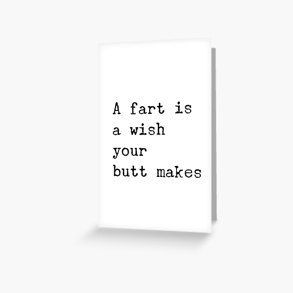 "Farts" Greeting Card for Sale by Katesortino | Redbubble