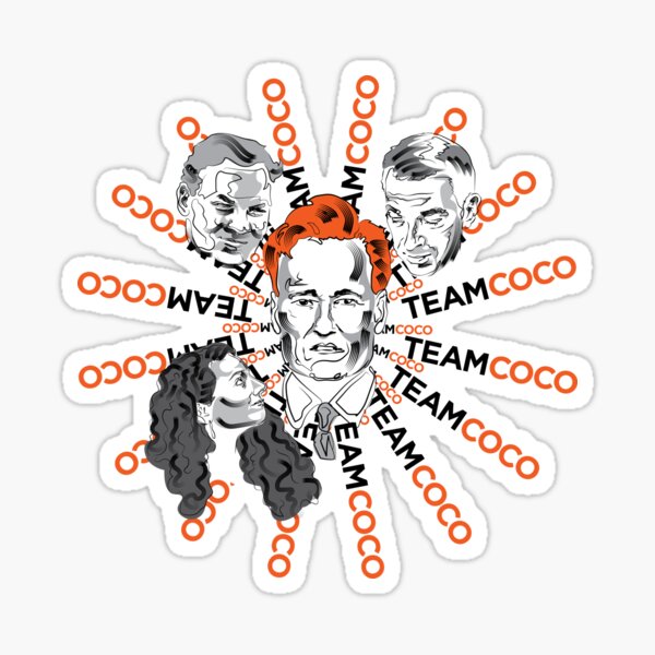 "CONAN & CO." Sticker by mccauleysam3 | Redbubble