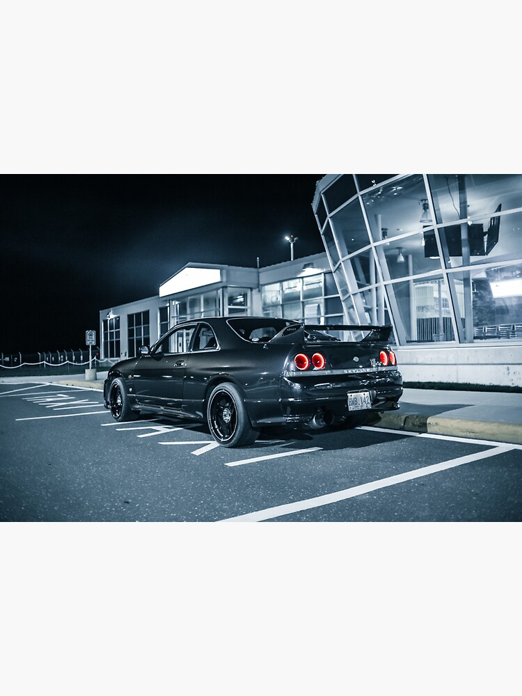 "r33 nissan skyline gtr sports car import" Sticker for Sale by ...