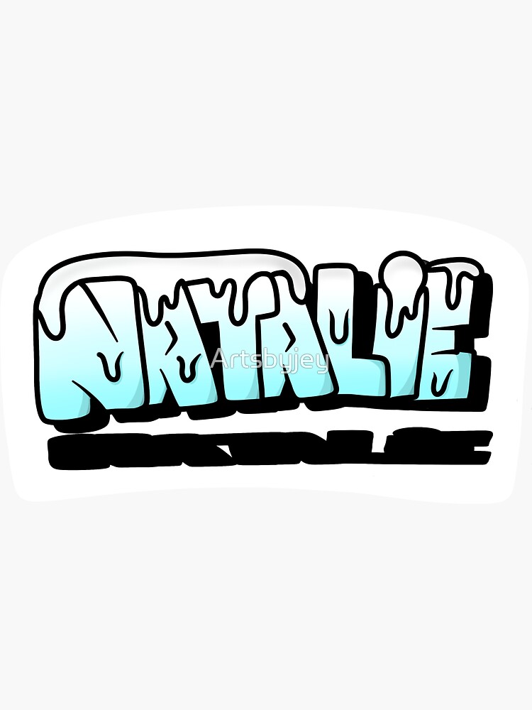 "Natalie" Sticker for Sale by Artsbyjey | Redbubble