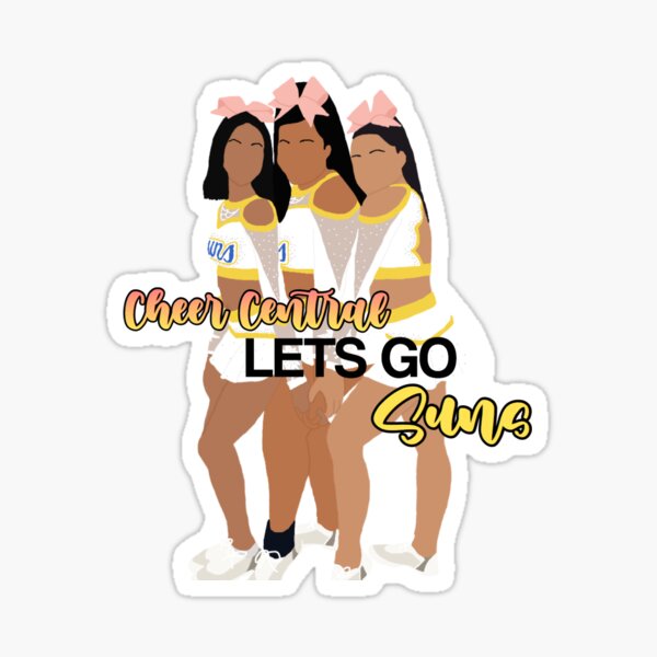 "Cheer Central Suns Lady Suns Sticker" Sticker for Sale by ...