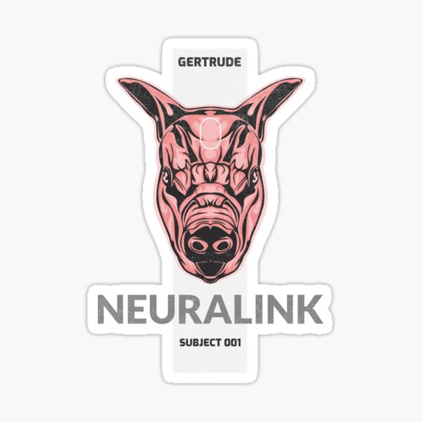 "Neuralink pig Gertrude - we remember" Sticker for Sale by wutdadak ...