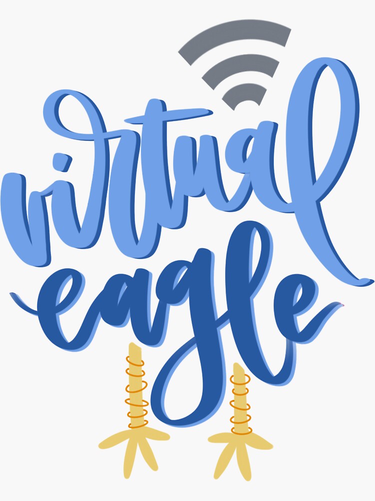 "Virtual Eagle" Sticker by miabuffington | Redbubble