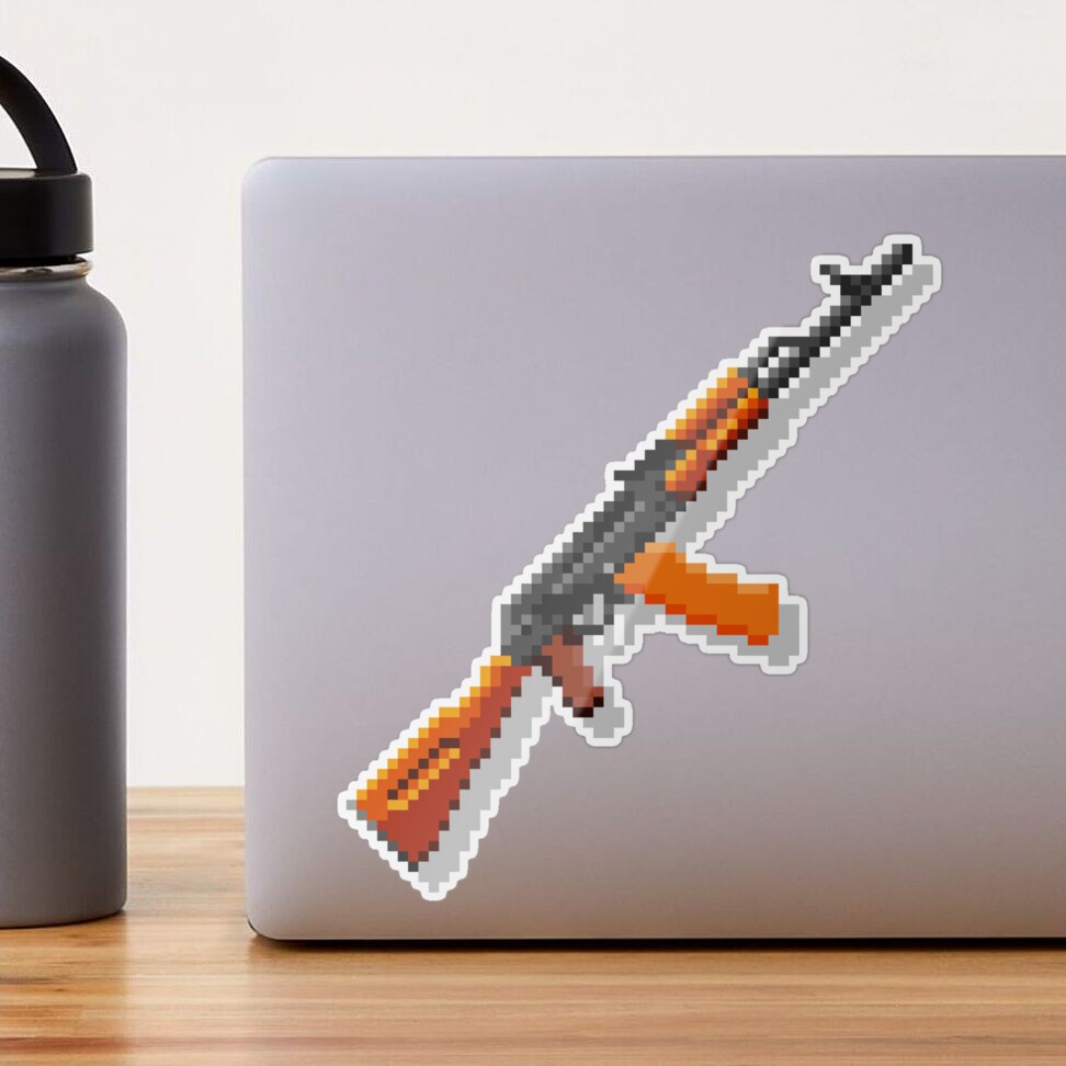 Minecraft Ak 47 Pixel Art Template
