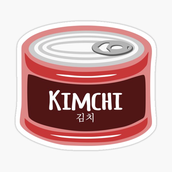 "Kimchi Can | 한국 | Korean Food | 김치 | Korea" Sticker by Akinno | Redbubble