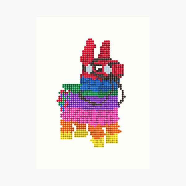 "Piñata (Gerald) Perler" Art Print for Sale by ItsTheMonAlicia | Redbubble