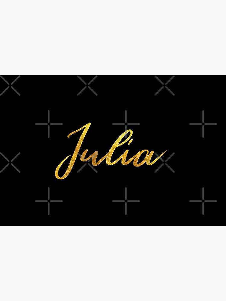 "Julia Name Hand Lettering in Faux Gold Letters" Poster for Sale by ...