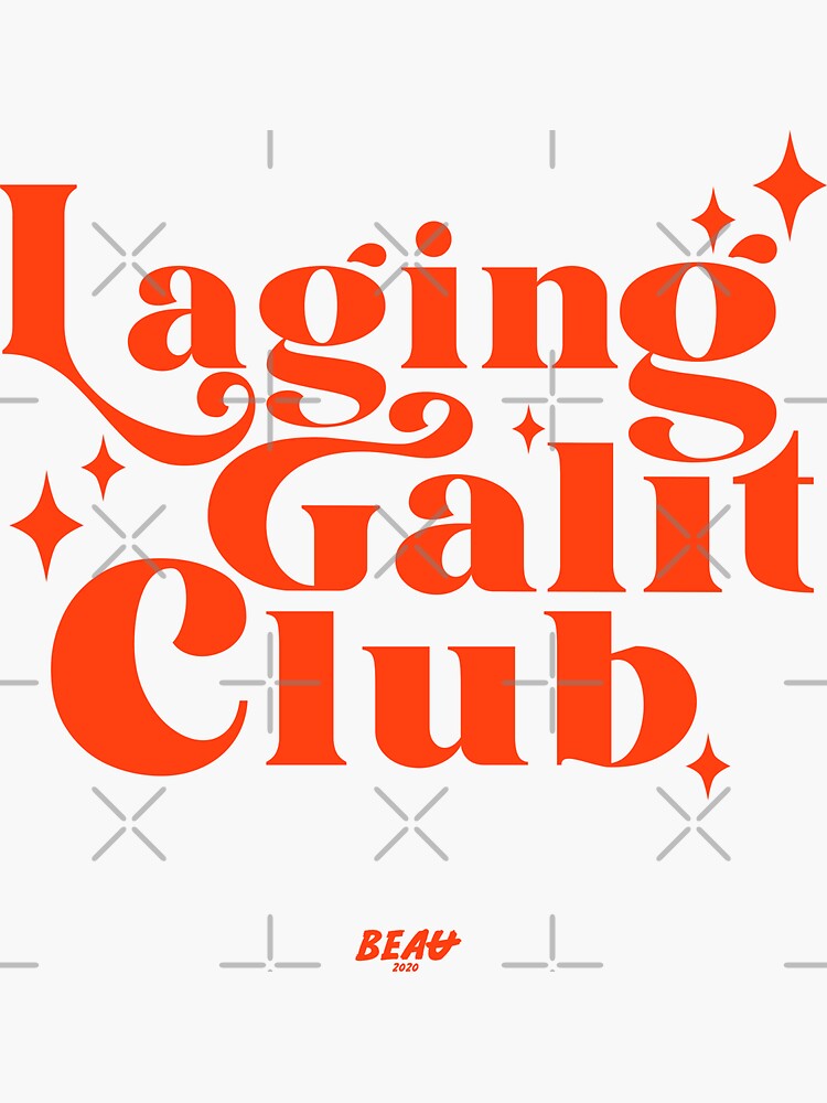 "LGC 001 - Red Text" Sticker for Sale by beau-art | Redbubble