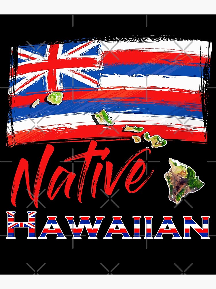 "Hawaiian Islands - Hawaii Flag Native Hawaiian" Photographic Print by ...