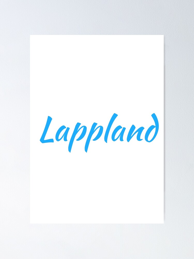"The swedish country Lappland, det svenska landskapet Lappland" Poster ...