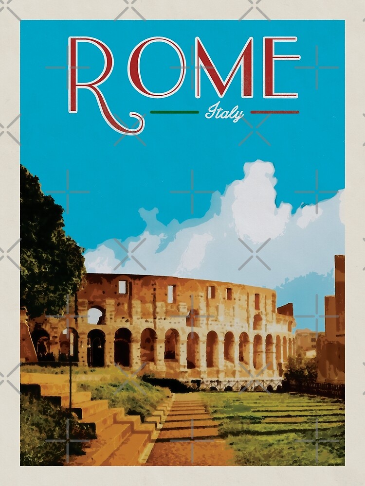 "Rome Travel Poster Vintage • Roma Italia Retro Travel Poster • Rome ...