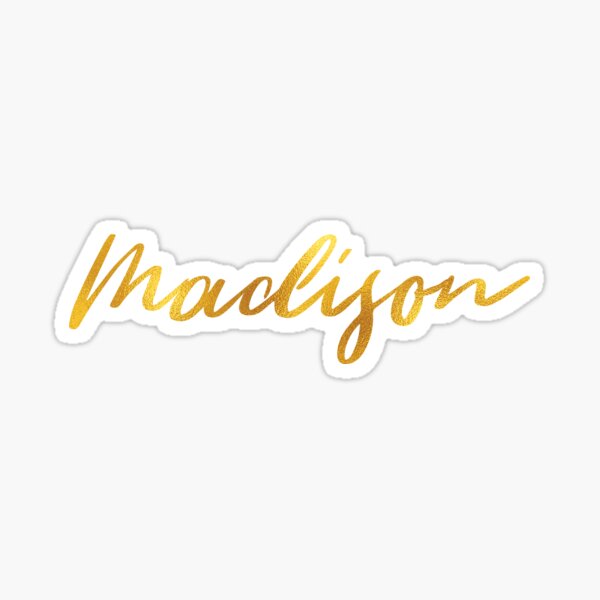 Lettering Madison Name Gifts & Merchandise | Redbubble