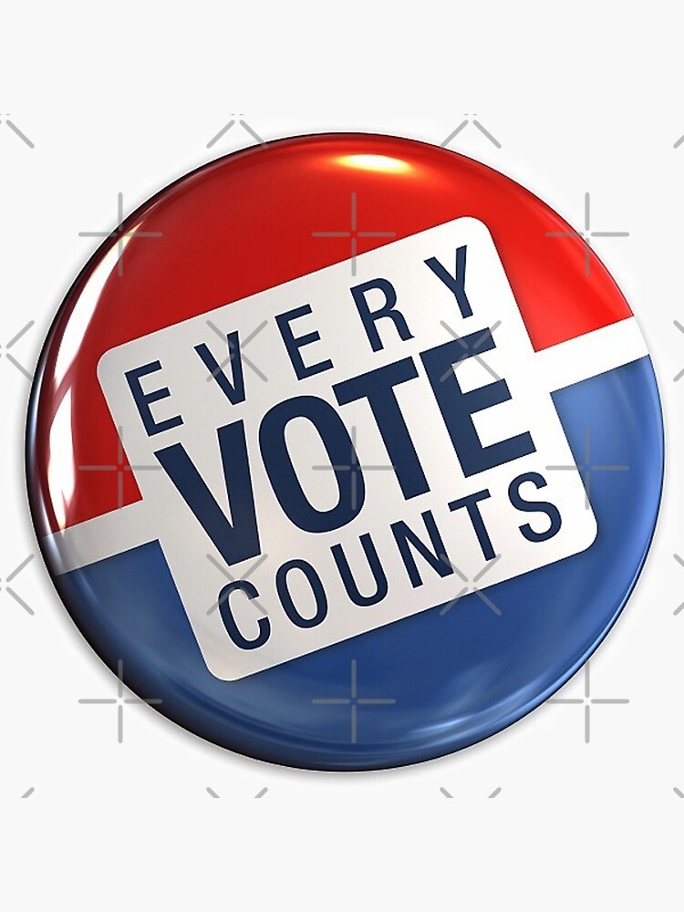 "Every VOTE Counts" Sticker for Sale by mo91 | Redbubble