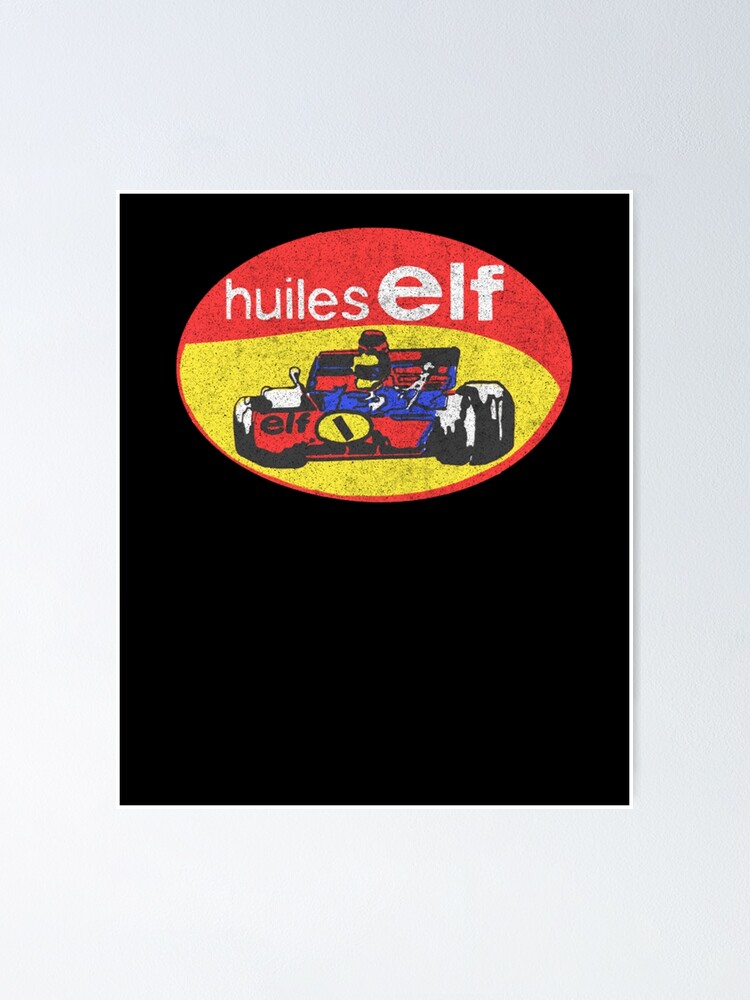 "Vintage Elf Huiles Formula 1 Design Formula 1 -" Poster by ...